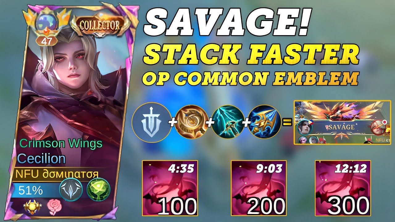 SAVAGE! Unleash Cecilion's TRUE POTENTIAL with COMMON EMBLEM, Cecilion ...