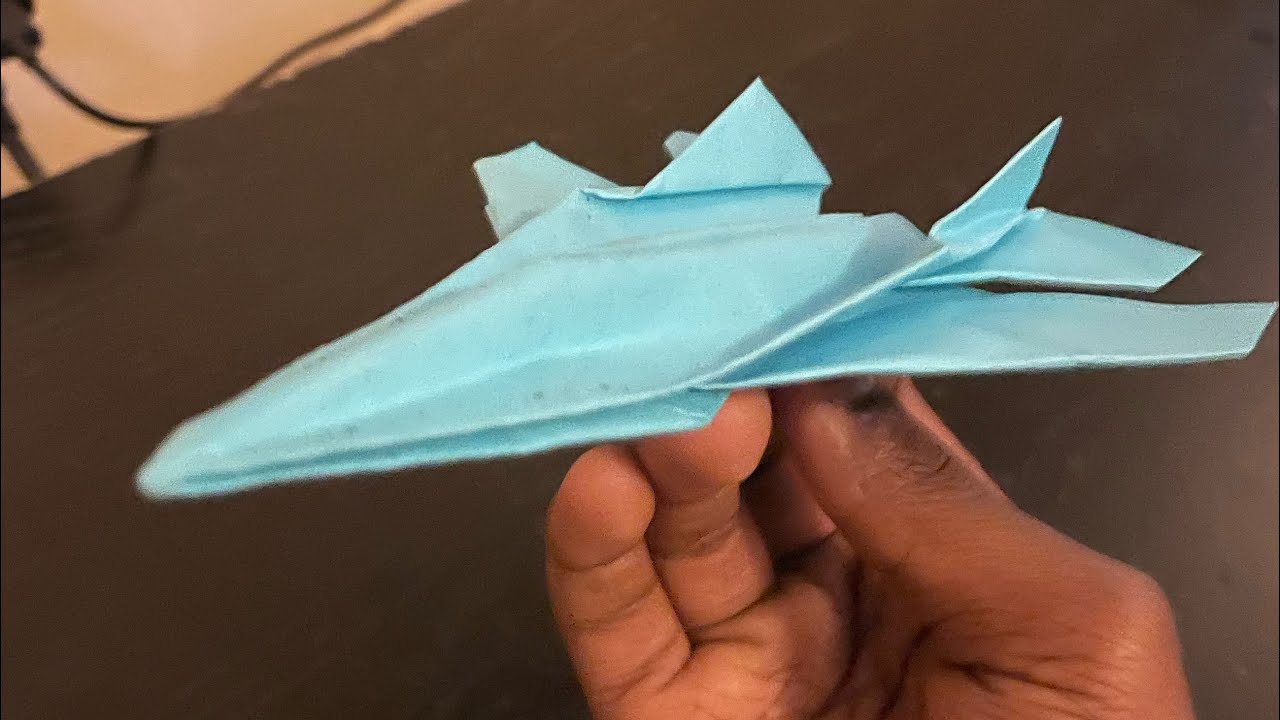 F-35 paper airplane Tutorial (Easy for Beginners) - YouTube