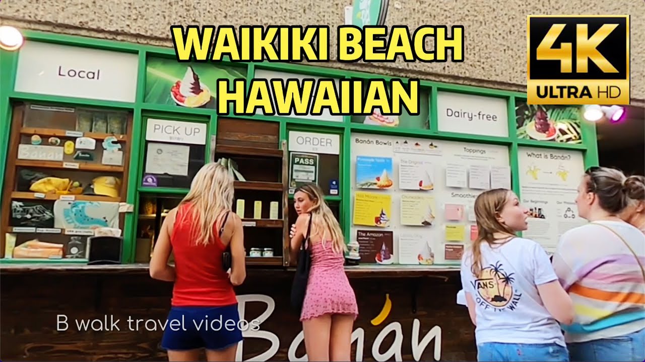 4K Hawaii/Virtual Tour/Walking / Strolling along on another beautiful ...