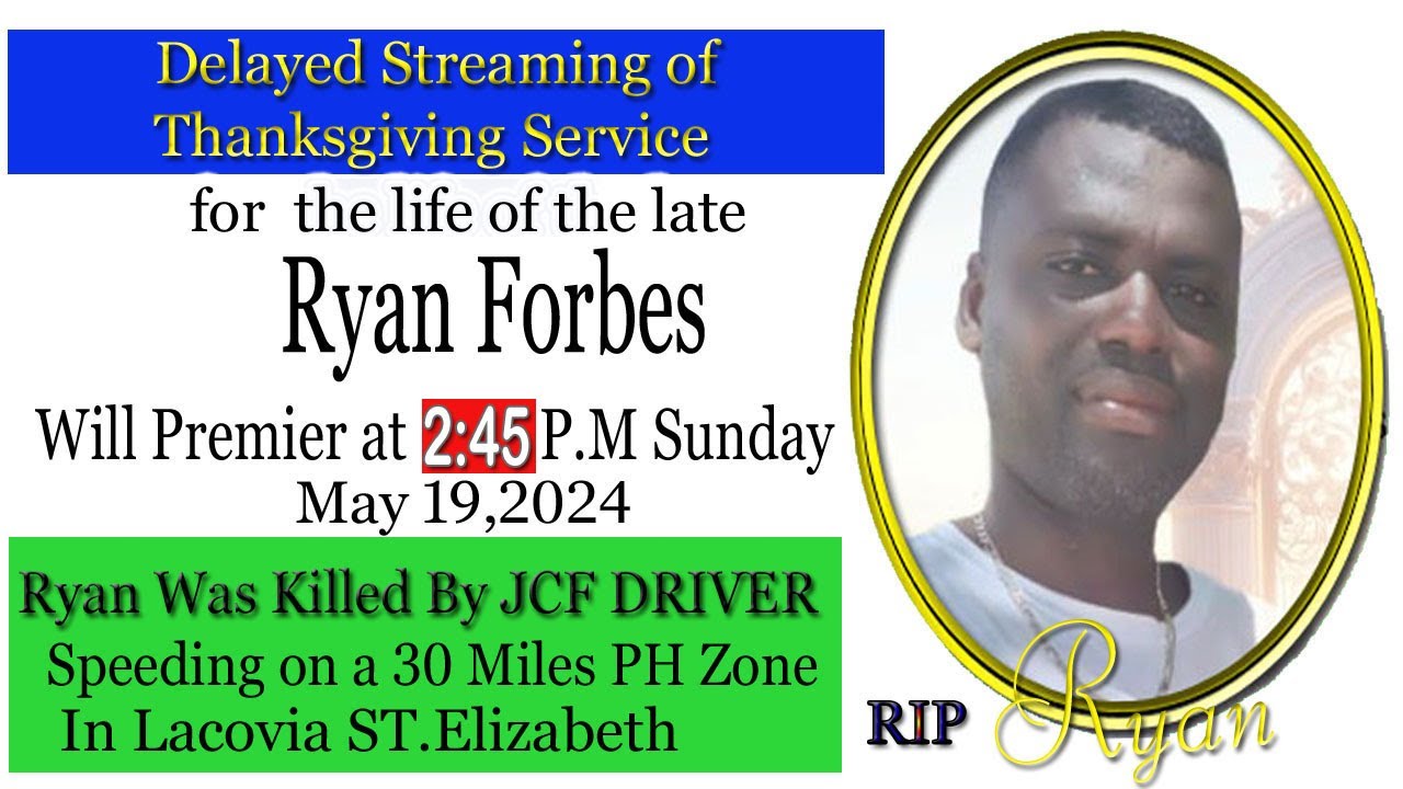 RYAN FORBES THANKSGIVING SERVICE - YouTube