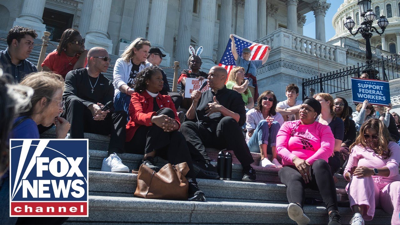 NEW: Democratic lawmakers hold sit-in on Capitol steps to protest Trump ...