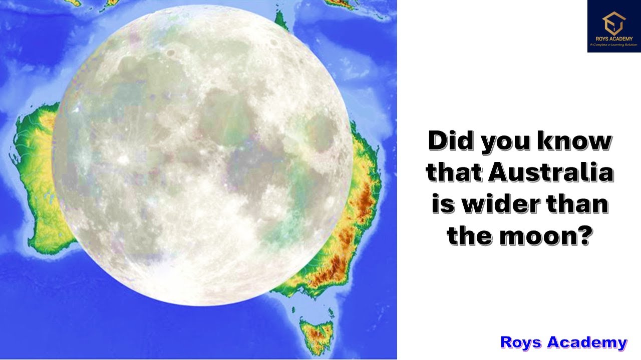 Did you Know Australia is wider than the moon? - YouTube