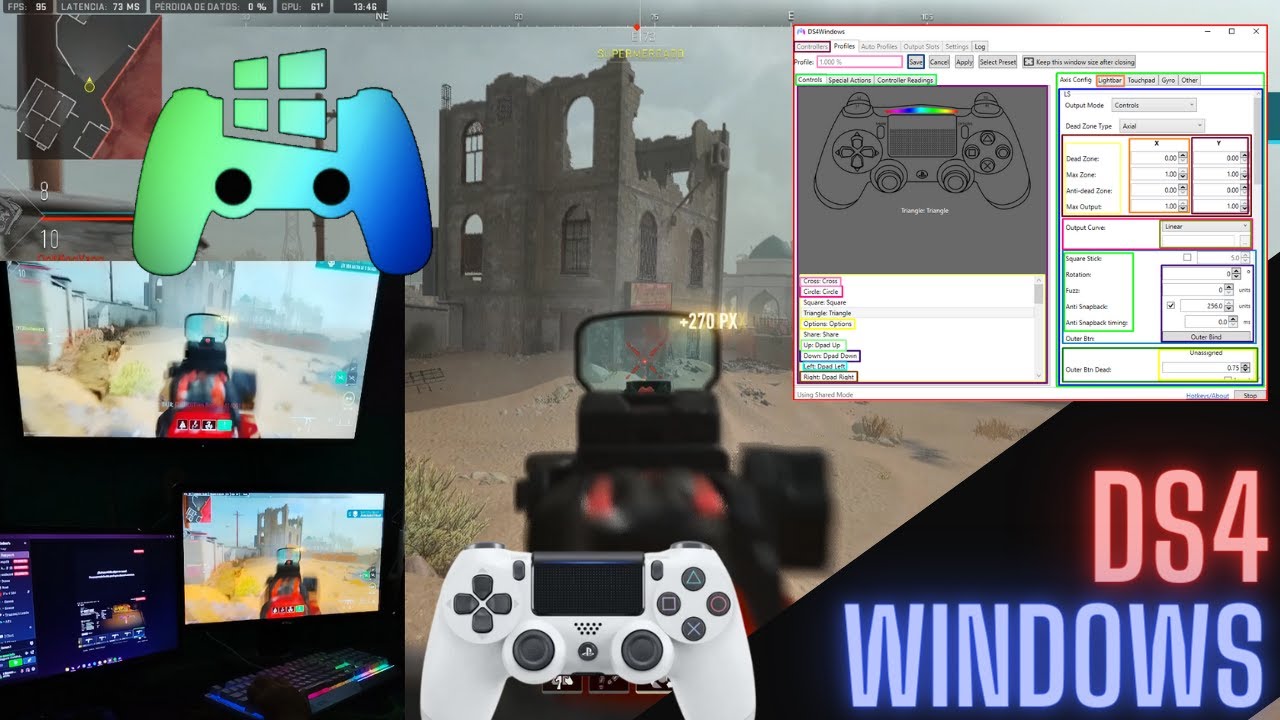 Ds4 Windows Monitor Cam 5 WARZONE 2.0 Gameplay NO RECOIL + AIM ASSIST ...