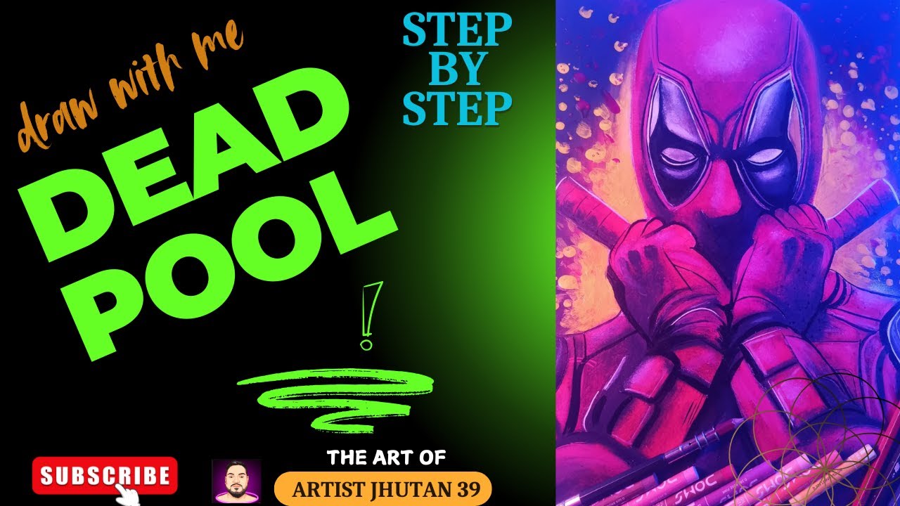 dead pool drawing. spill art of deadpool #art #shorts #deadpool # ...