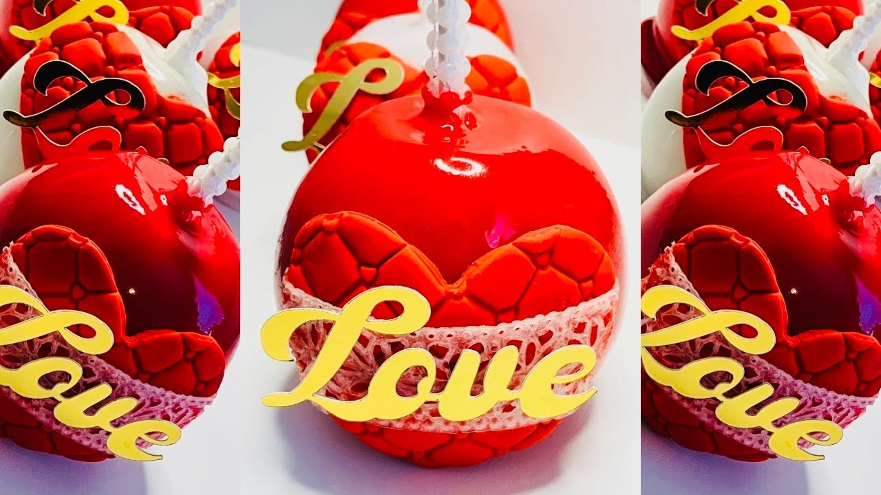 How to Make Edible Lace Valentine’s Day Candy Apples (3 Colors, 1 Pot ...