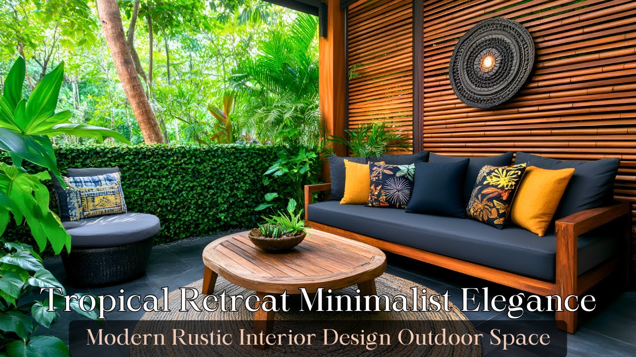 Modern Rustic Interior Design Outdoor Space: Tropical Retreat with ...