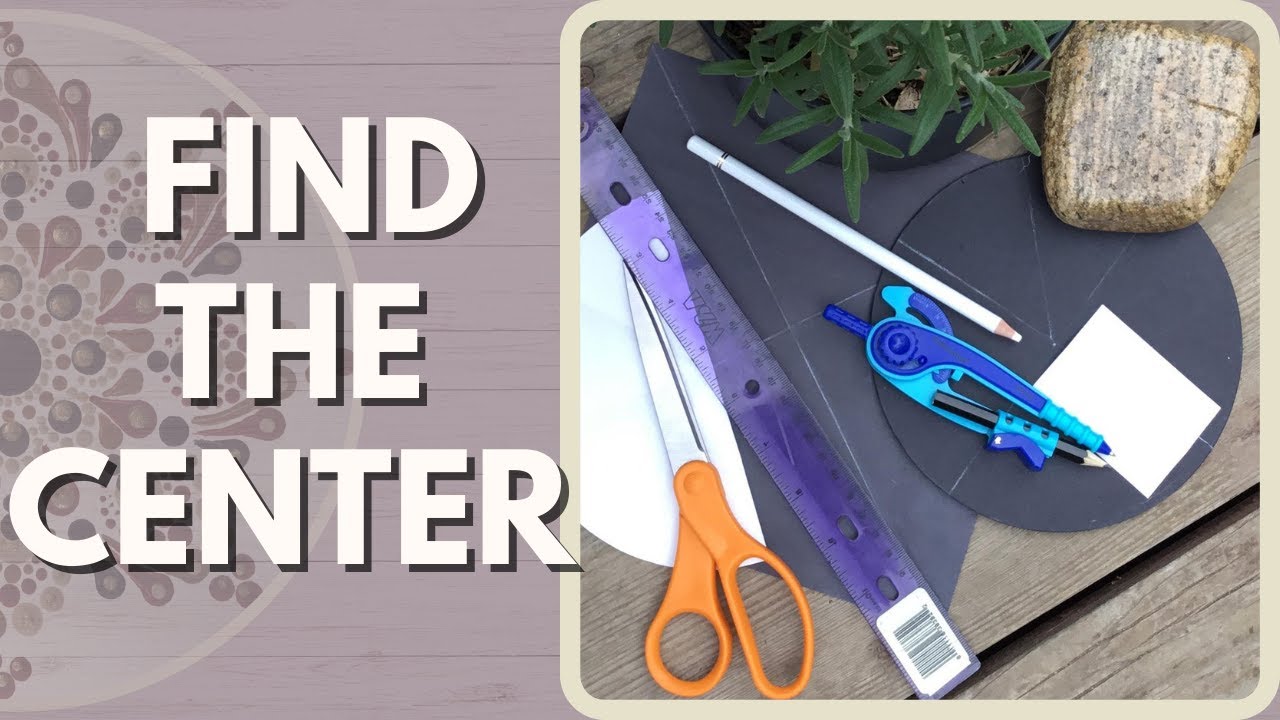 QUICK TRICKS | Find the CENTER of ANY geometrical SHAPE | Circle ...