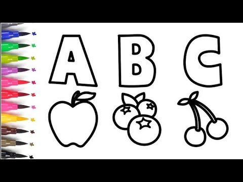 ABCD drawing easy abc phonics song Alphabet song download kids video ll ...