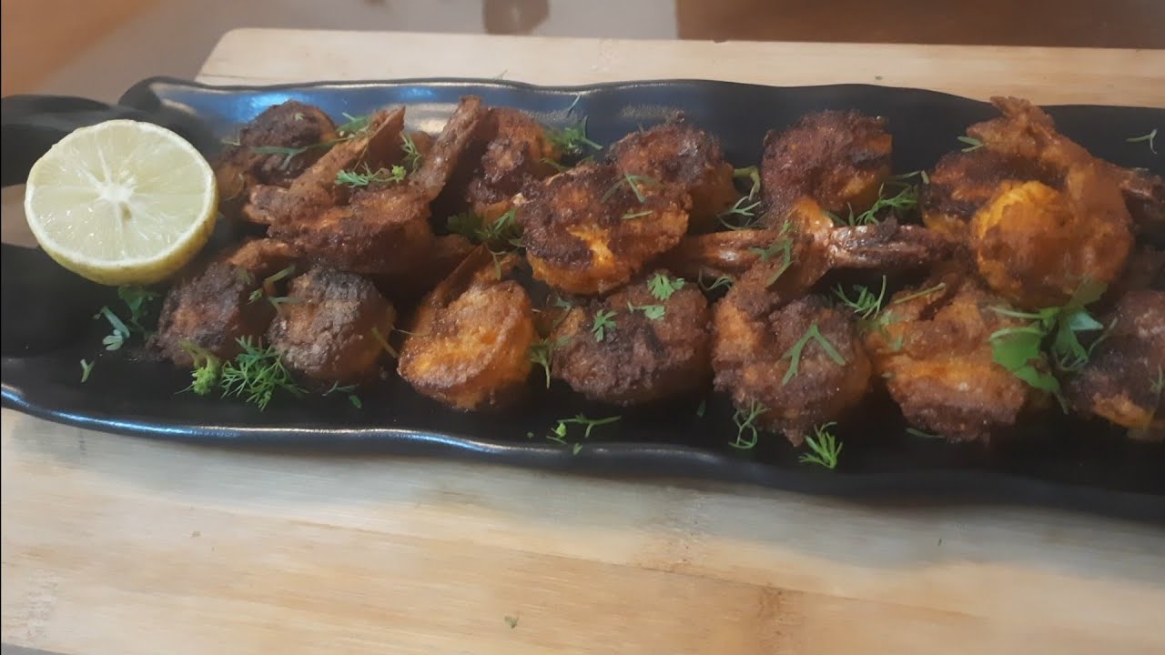 Prawns fish fry/Tawa fry/Healthy Food Kitchen - YouTube