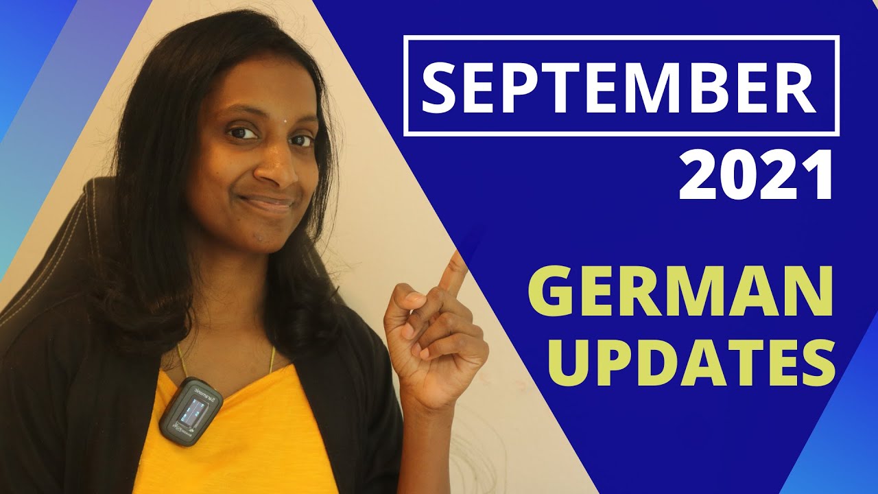 TOP 4 GERMAN UPDATES - SEPTEMBER 2021 in ENGLISH - YouTube