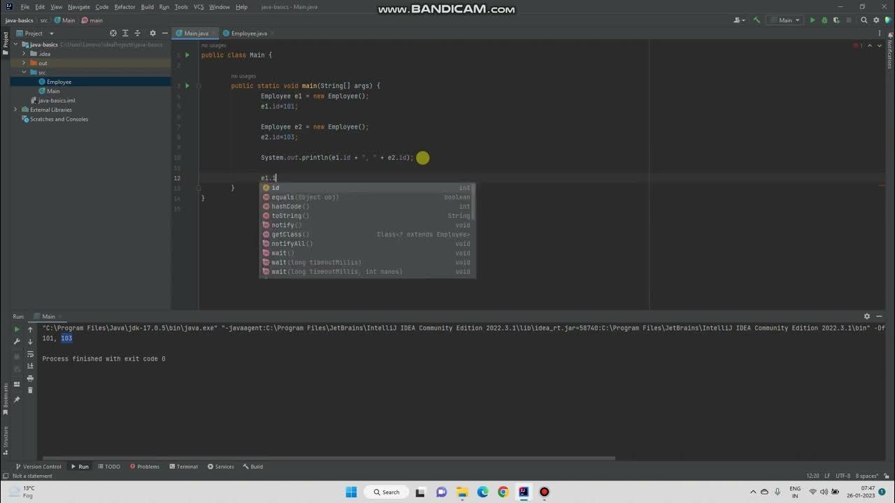 Demo - Objects and Reference variables in Java - YouTube