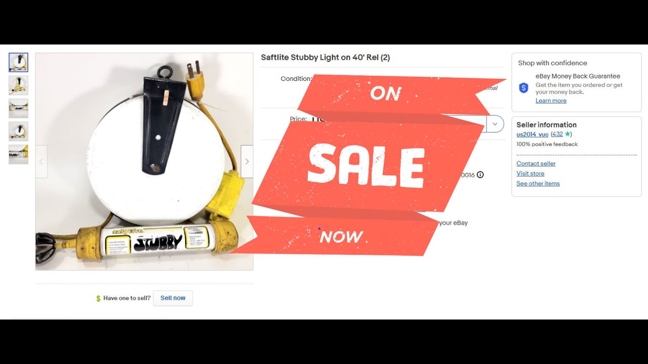 Saftlite Stubby Light on 40' Rel | On eBay - YouTube