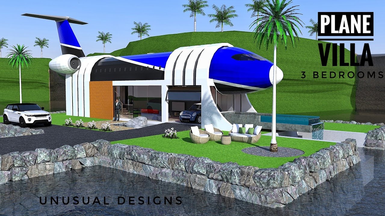 One Of a Kind Plane House Design - YouTube