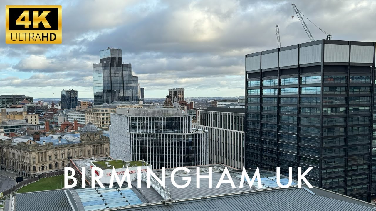 Birmingham City Centre 4K Virtual Walking Tour | From Library To ...