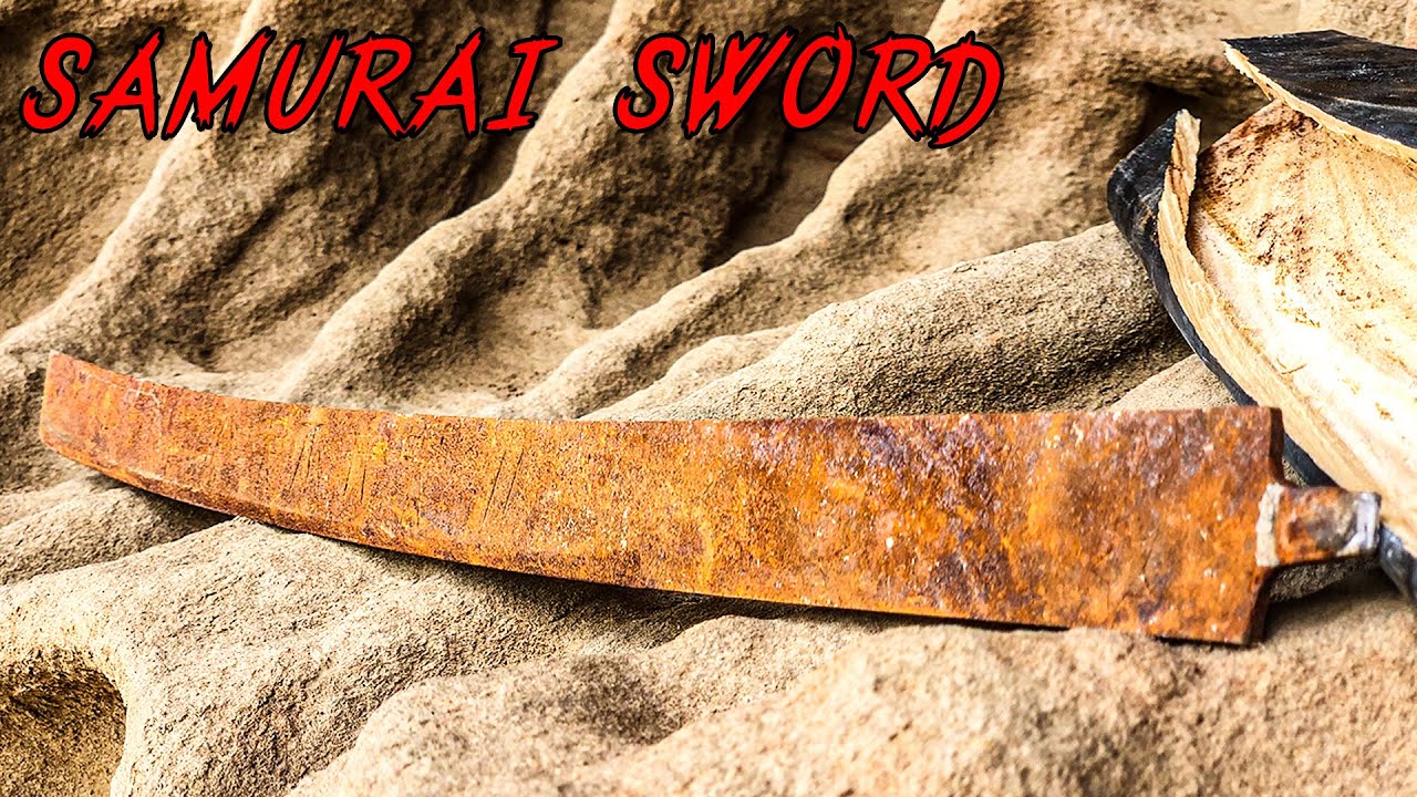 restoration very rusty samurai sword (restoration A katana ) - YouTube