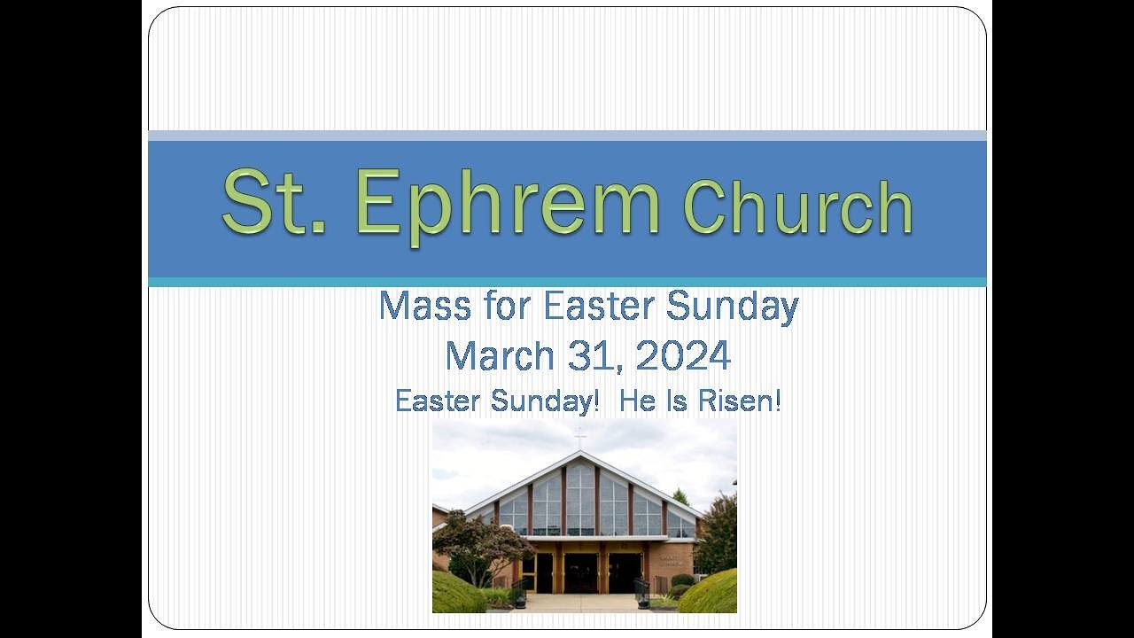 Mass for Easter Sunday - March 31, 2024 - YouTube