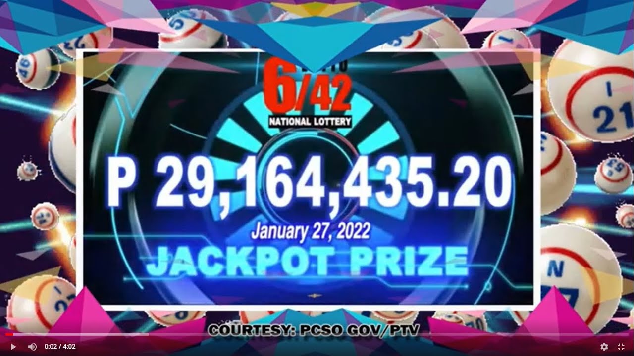 6/42 LOTTO DRAW JAN 27, 2022 | LOTTO RESULT WINNING NUMBER - YouTube