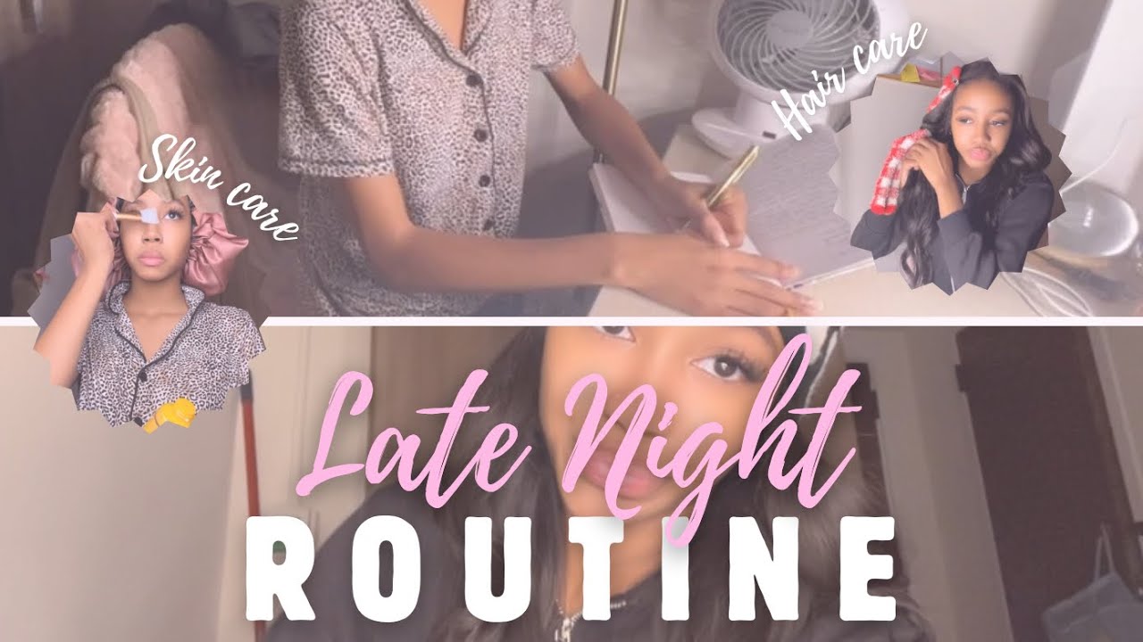 My realistic college late night routine 💤 - YouTube