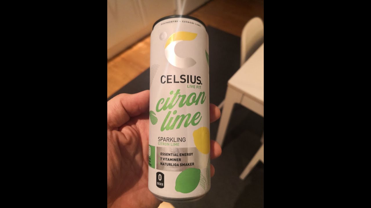 Celsius Live Fit Citron Lime Sparkling Citron Lime Essential Energy ...