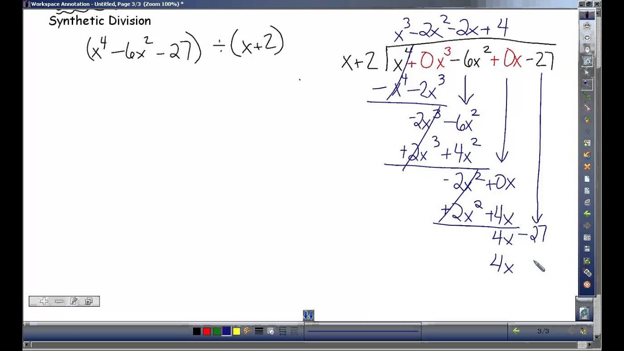 Synthetic Division Video - YouTube