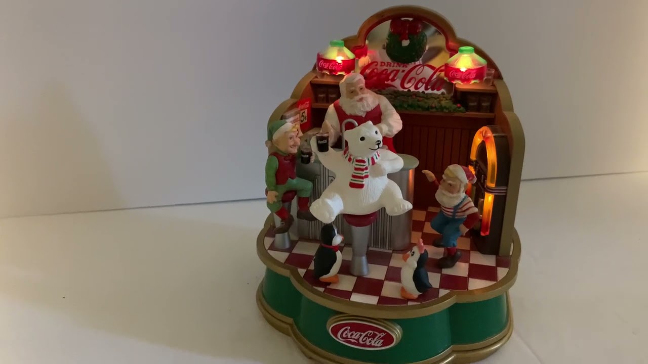 Coca Cola Authorized Collection Animated Music Box - YouTube