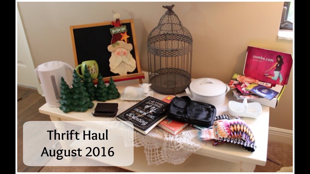 Thrift Haul August 2016 - YouTube