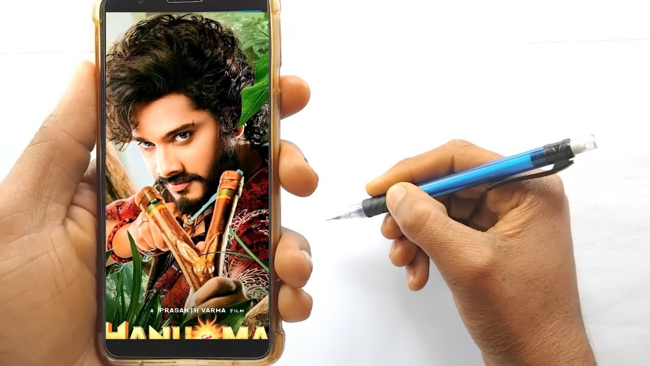 Hanuman movie Poster drawing, Step by step, Outline Tutorial - YouTube