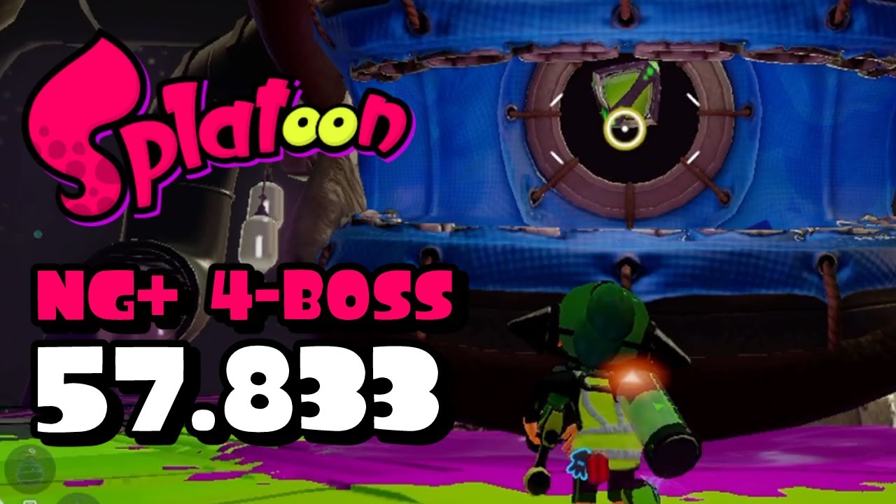 Splatoon NG+ 4-BOSS The Ravenous Octomaw! in 57.833 - YouTube