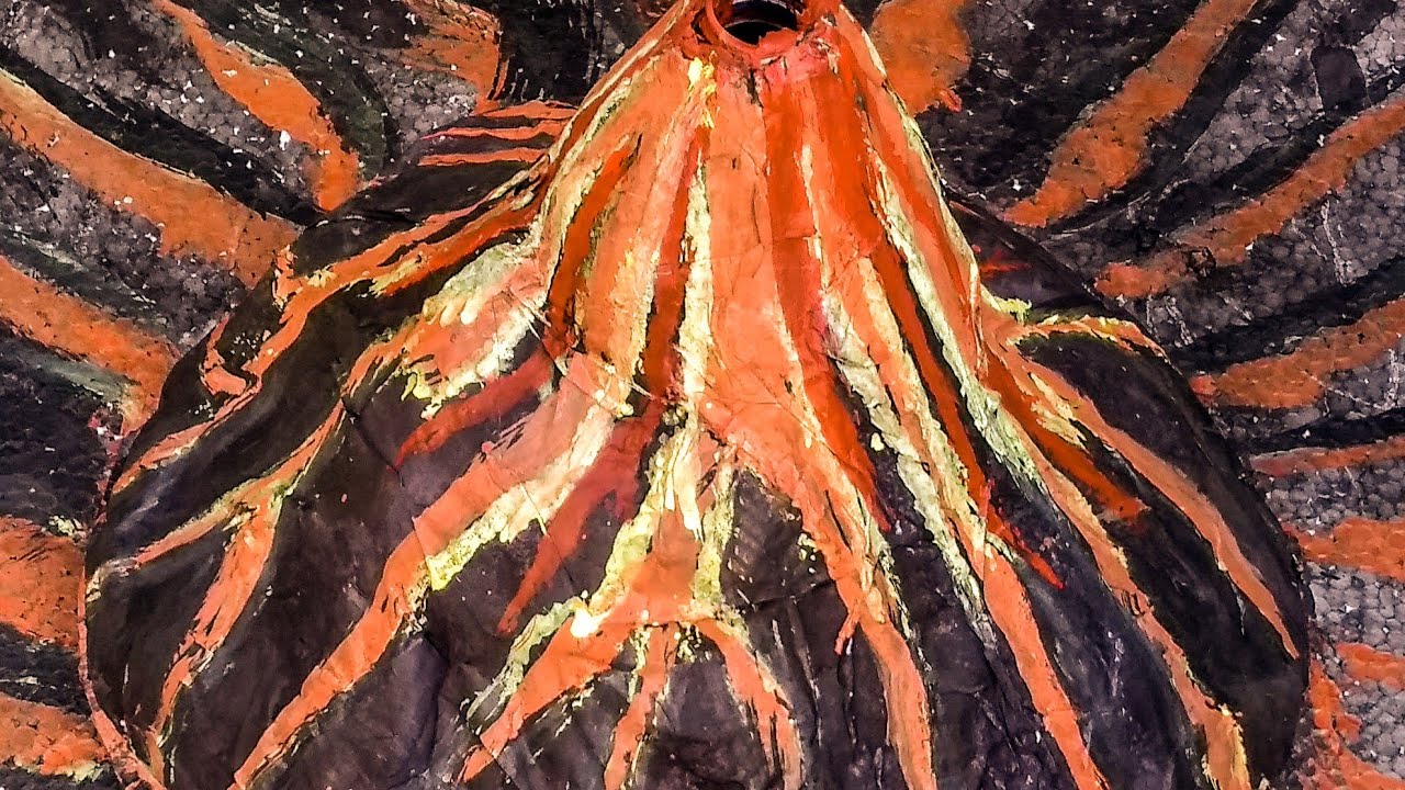 Volcano Model Making and Eruption experiment - YouTube