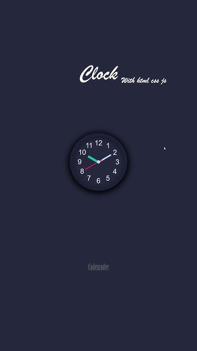 Clock Webdevelopment Html Css Javascript Shorts Youtubeshorts Htmlcssjavascript Youtube