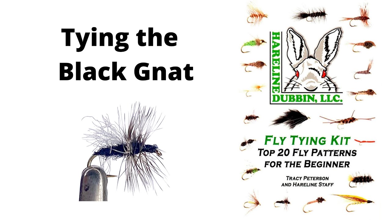 Fly Tying the Black Gnat - Hareline Fly Tying Material Kit - YouTube