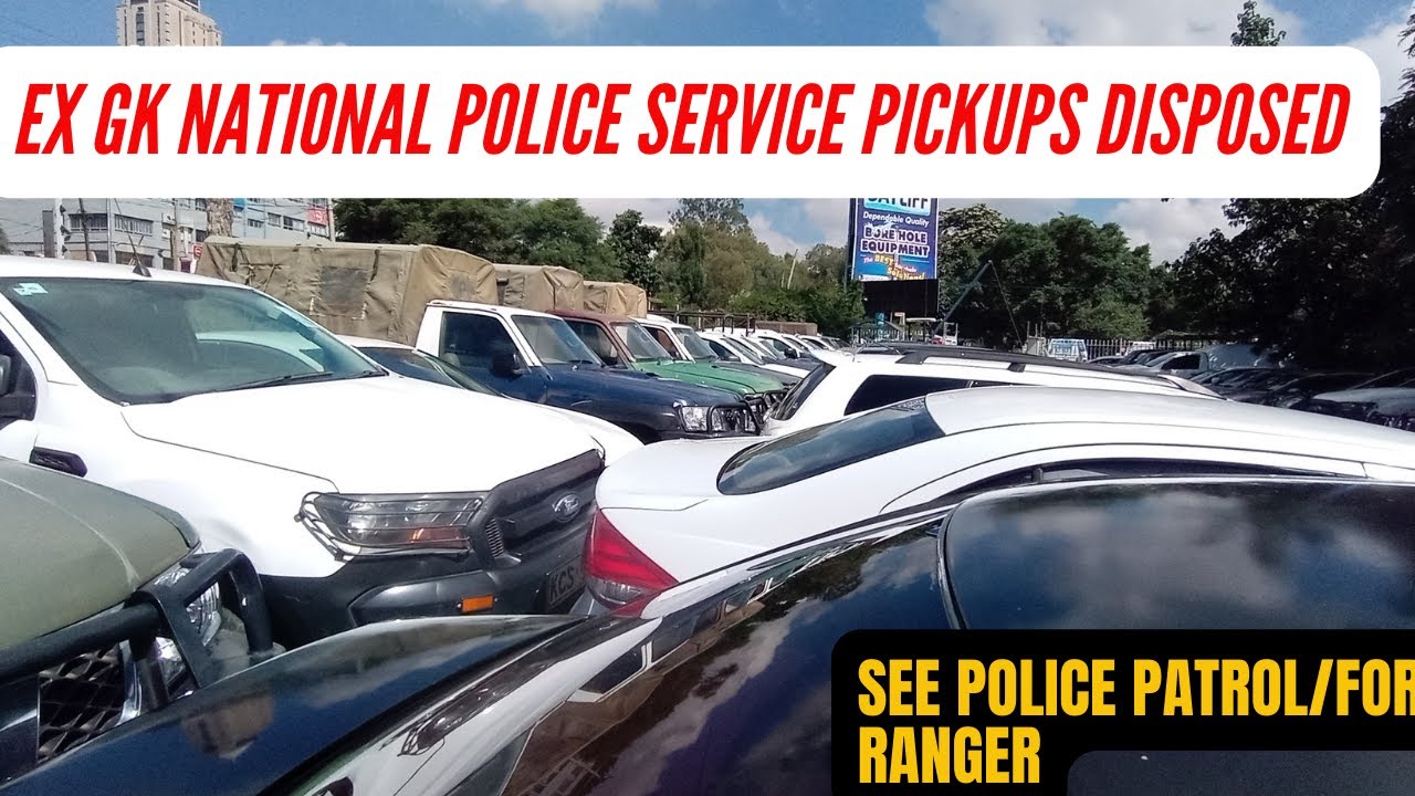 EX GK POLICE PATROL PICKUPS AND FORD RANGER PICKUPS DISPOSED - YouTube