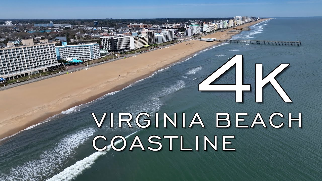 4k Virginia Beach Coastline for big screen viewing - YouTube