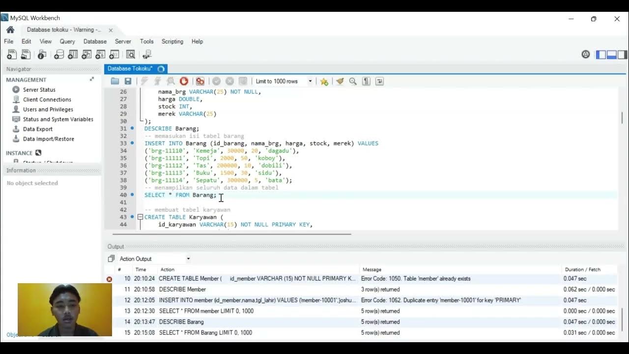 Tutorial Membuat Database menggunakan MySQL - YouTube