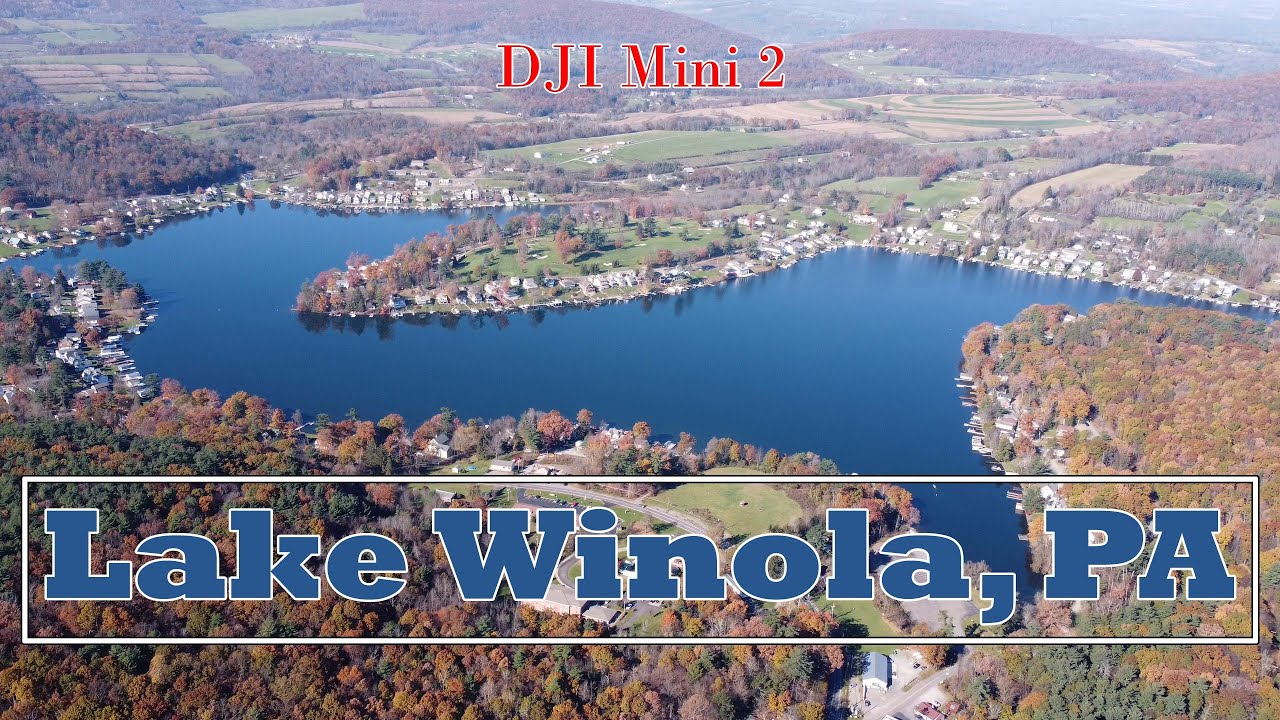 Lake Winola Fly By with DJI Mini 2 - YouTube
