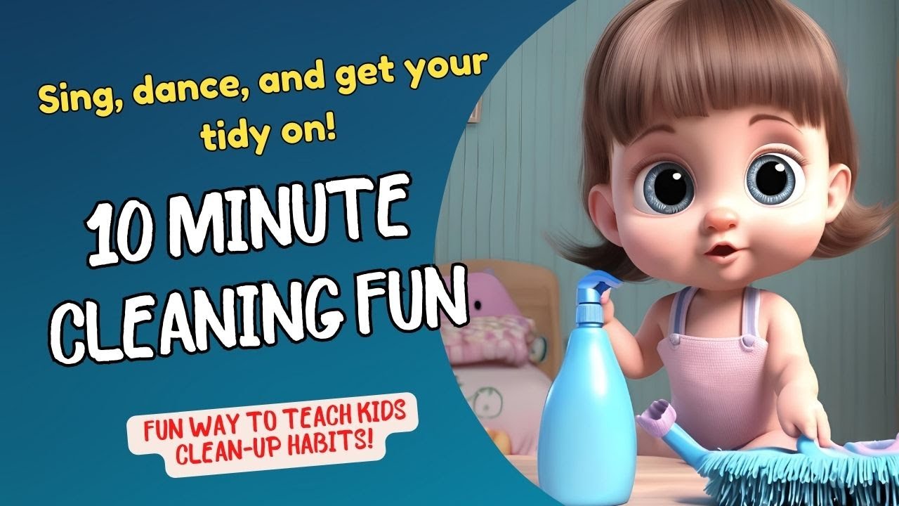 Back to School 10-Minute Cleaning Song for Kids! Have Fun ! Good Habits ...