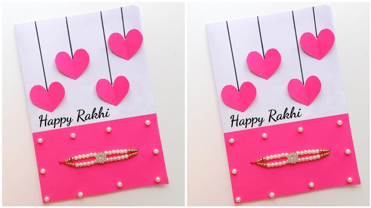 DIY : Rakhi Greeting Card • easy rakshabandhan greeting card idea ...