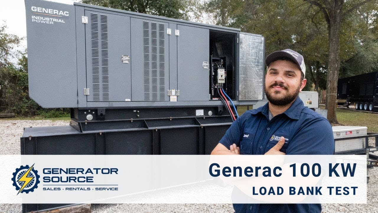 Generac 100 KW Load Bank Test #Generac #IndustrialPower #diesel - YouTube