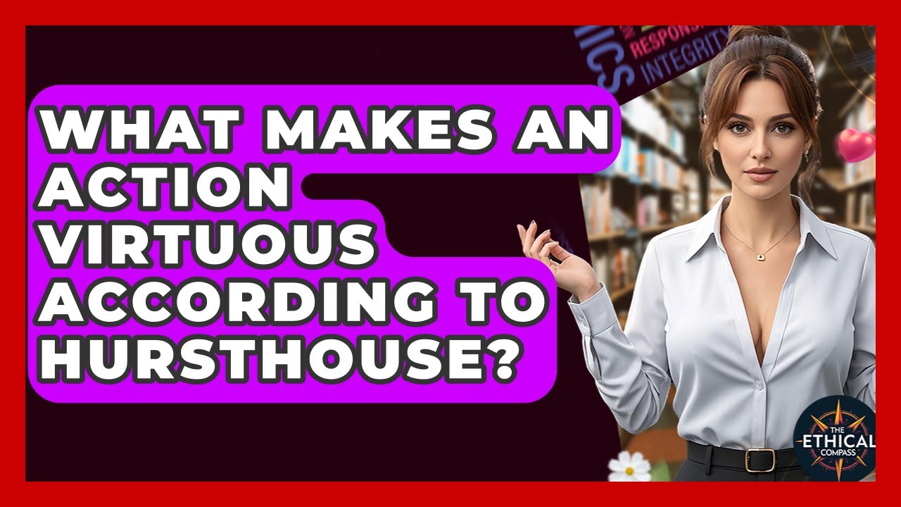 What Makes An Action Virtuous According To Hursthouse? - The Ethical ...