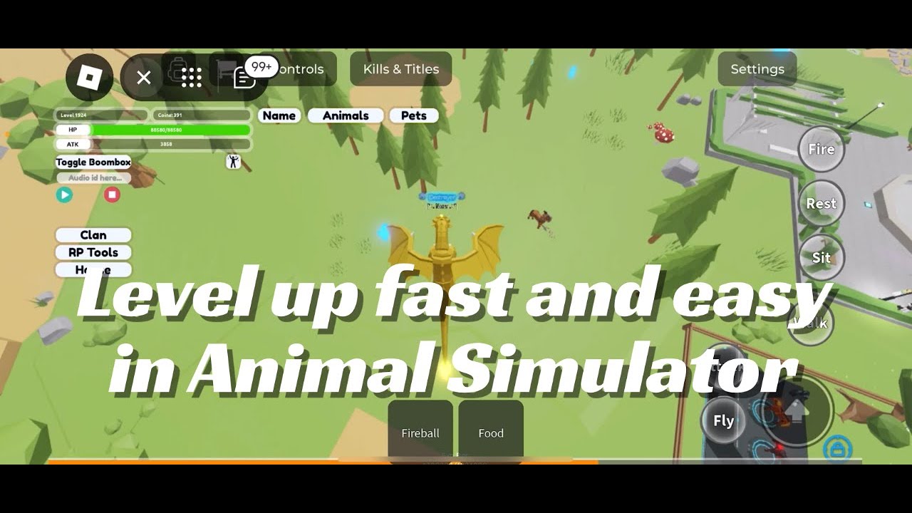 How to level up fast and easy in Animal Simulator | Roblox - YouTube