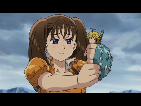 Diane grabs Meliodas (Part 2) (from The Seven Deadly Sins) [Giantess]