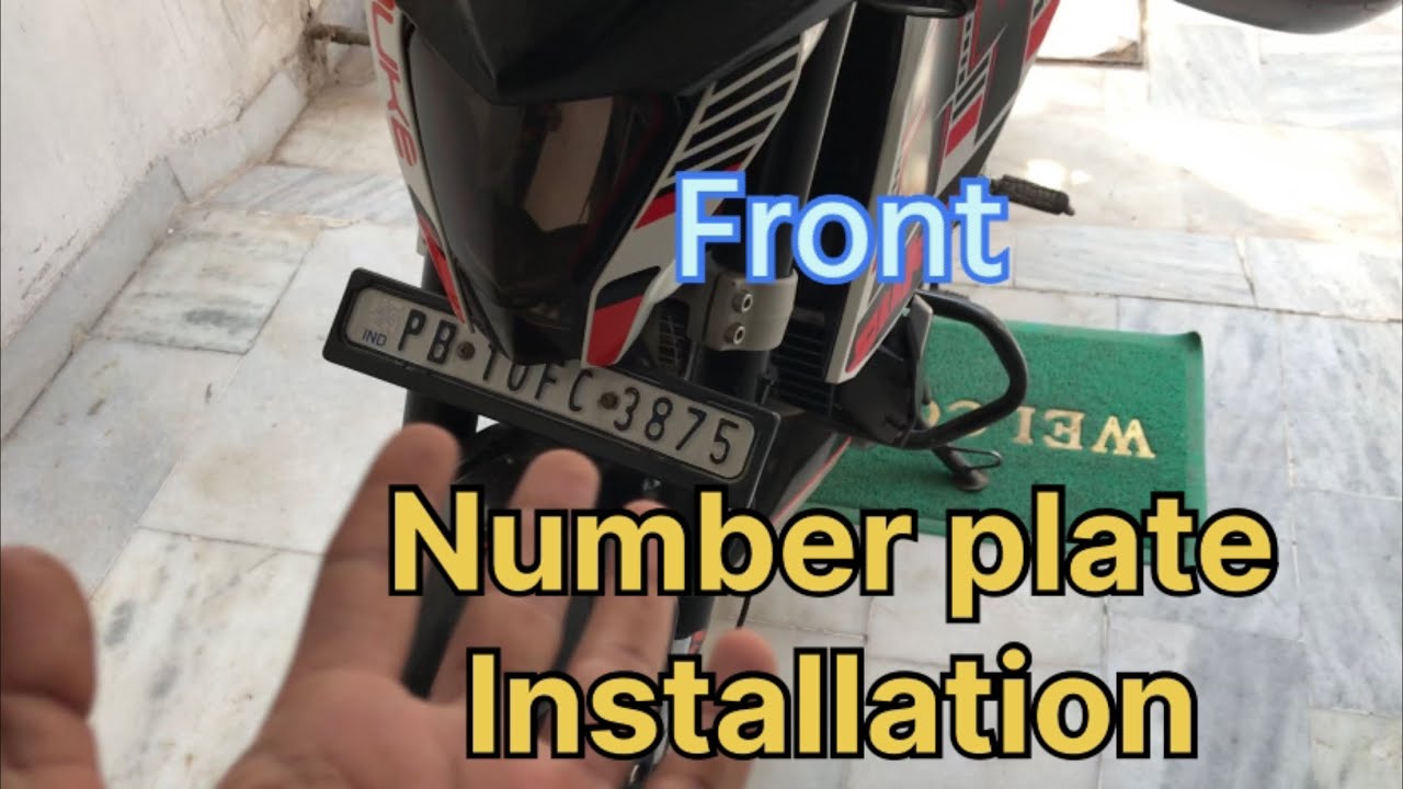 Ktm front number plate installation @Jhampa66 - YouTube
