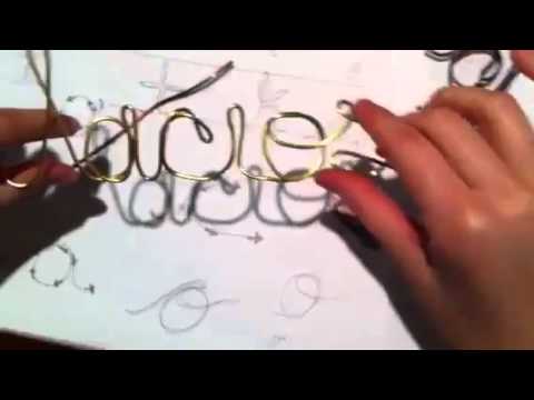 Custom Wire Hangers - Difficult Letters part 2 - YouTube