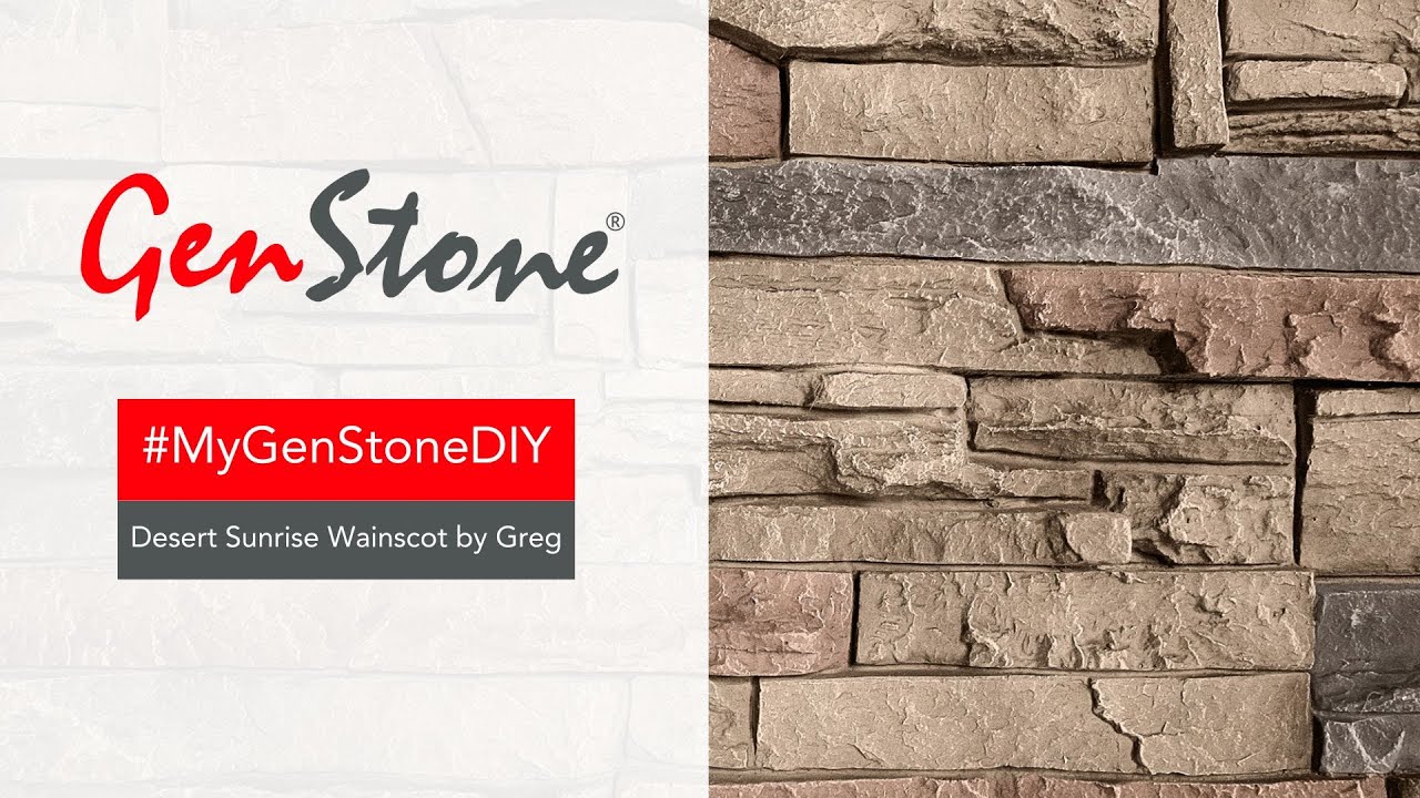 MyGenStoneDIY - Desert Sunrise Wainscot by Greg | Faux Stone Home ...