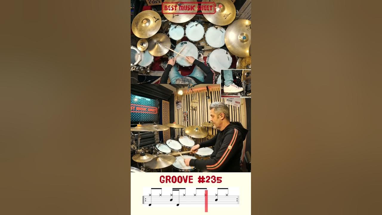 🥁 Drum Beat for Beginners #235 | Easy Drum Beat #235 | Learn Drum Beat ...