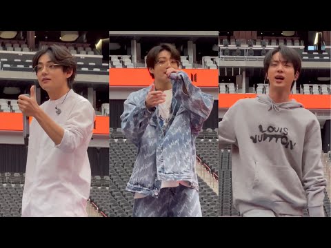 [4K] 220416 Go Go 고민보다 Go Soundcheck BTS Fancam Permission to Dance PTD On Stage Las Vegas Concert