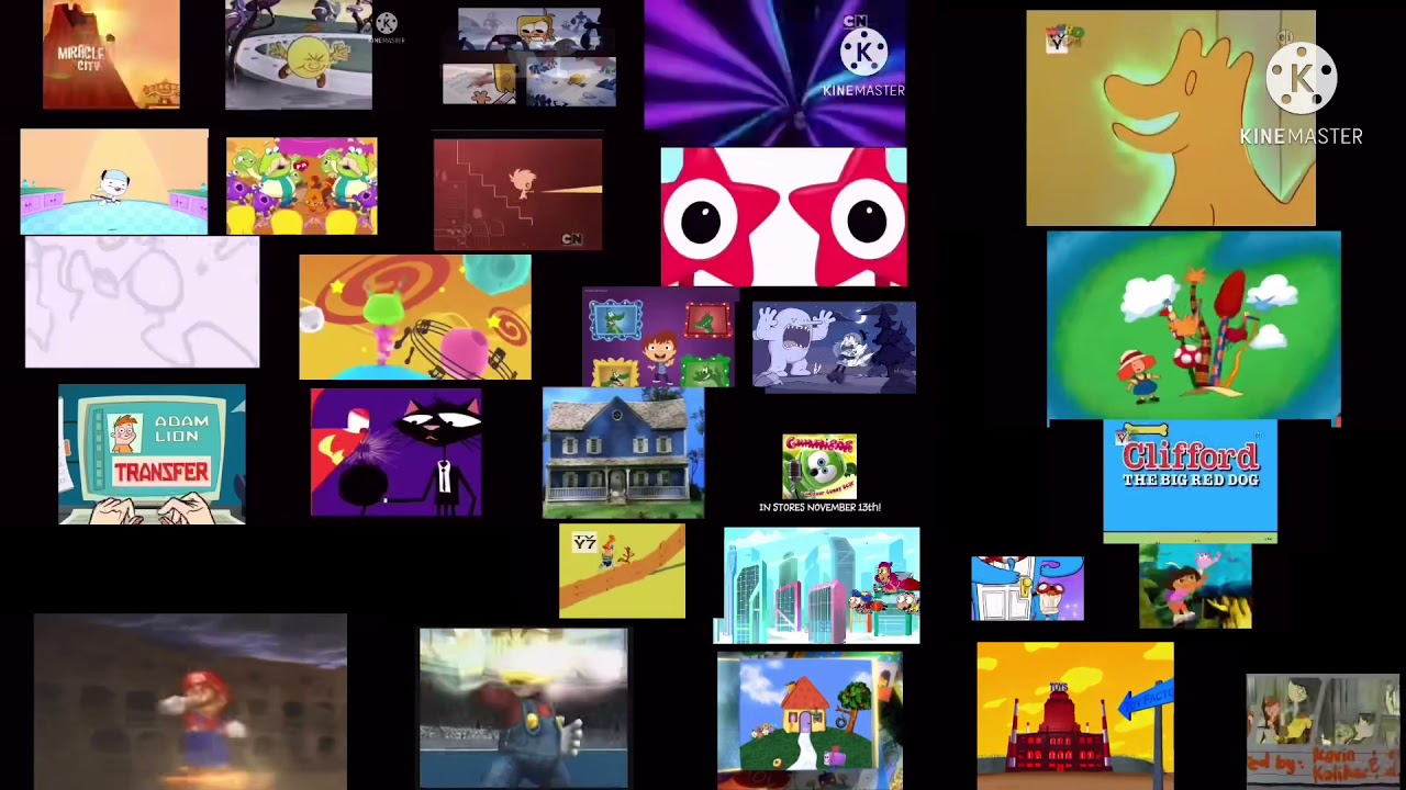 33 Cartoons Intro Played At Once - YouTube