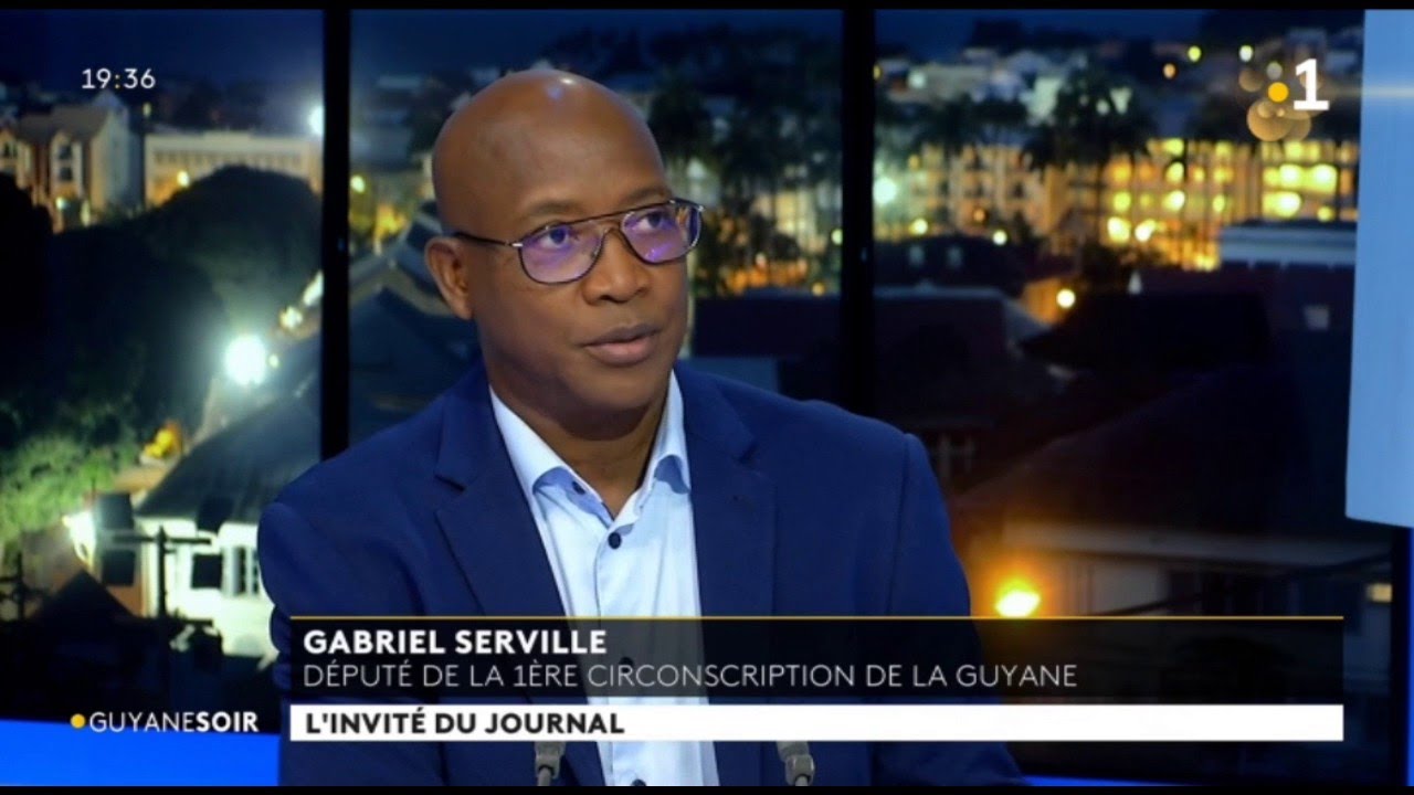 Gabriel Serville député de la 1ère circonscription de la Guyane, invité ...