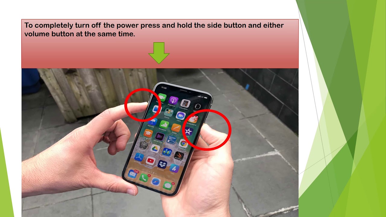 How to power off your iPhone X completely - YouTube