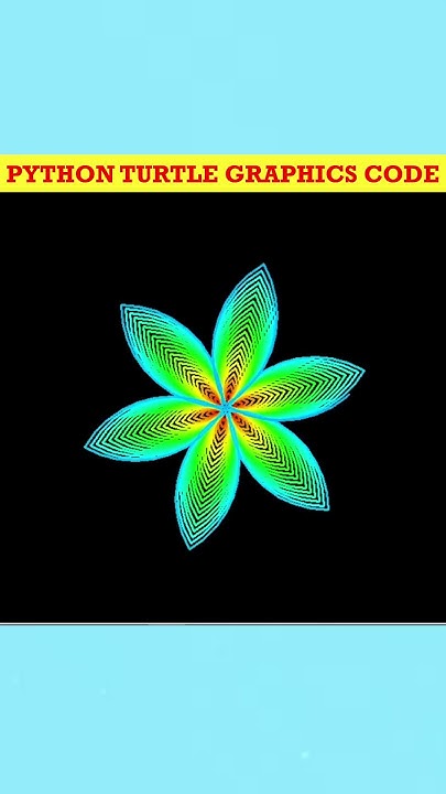 Python Turtle Graphics Code: Amazing Bluebell Flower Drawing. - YouTube